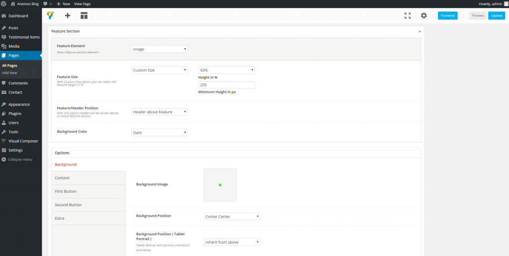 Feature Section Elements | Anemos Tutorial