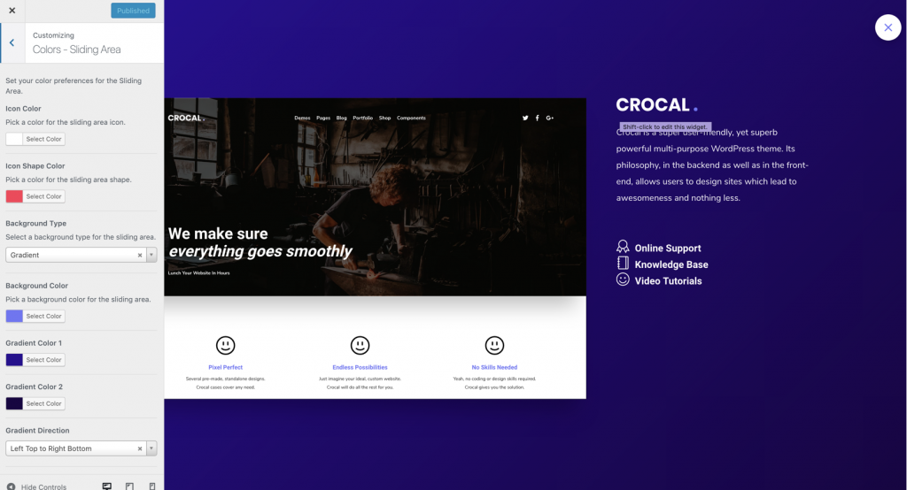 Sliding Area in Crocal | Crocal Tutorial
