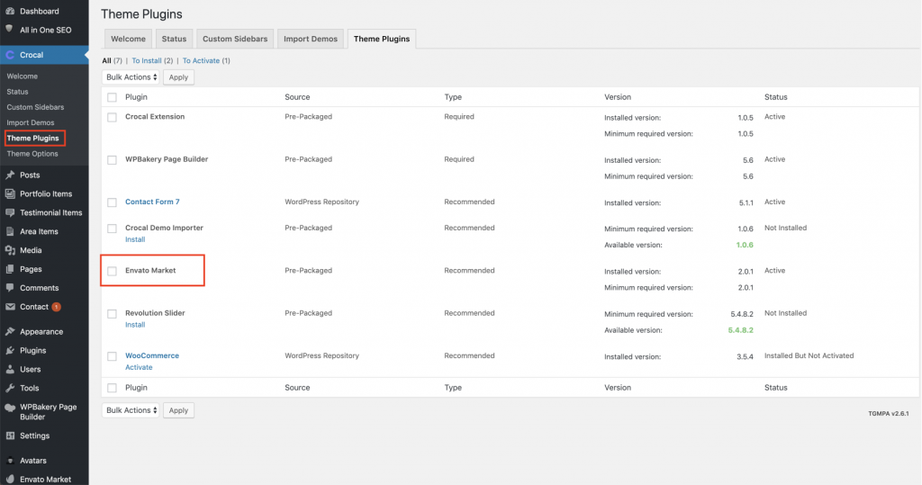 How to update Crocal and its required plugins – Euthemians Knowledge Base