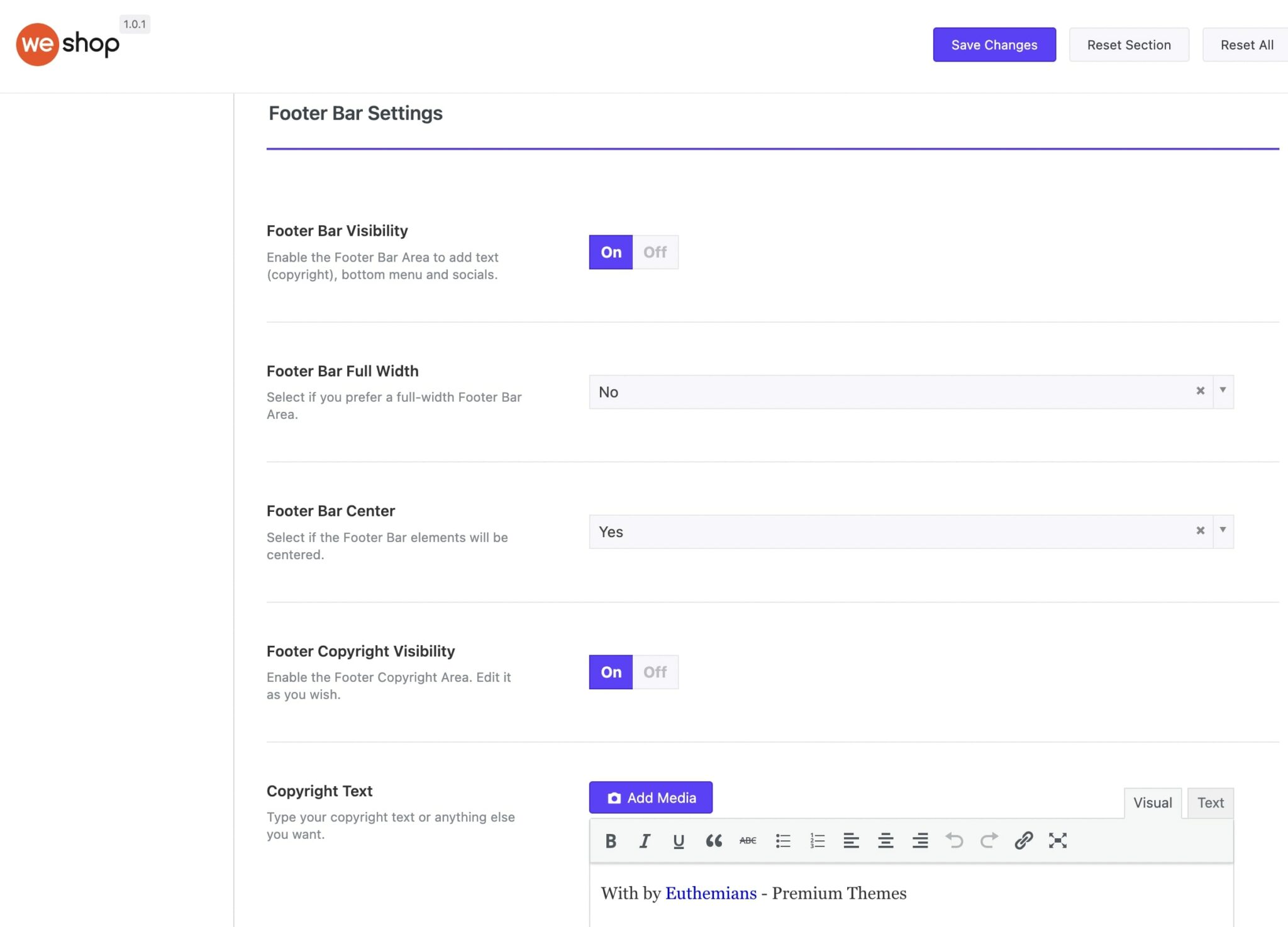Design your Footers in WeShop | WeShop Tutorial